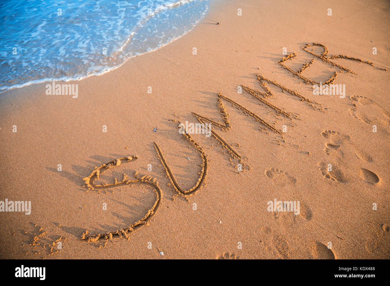 Summer resort beach writing vacation concept for tourism design Stock ...