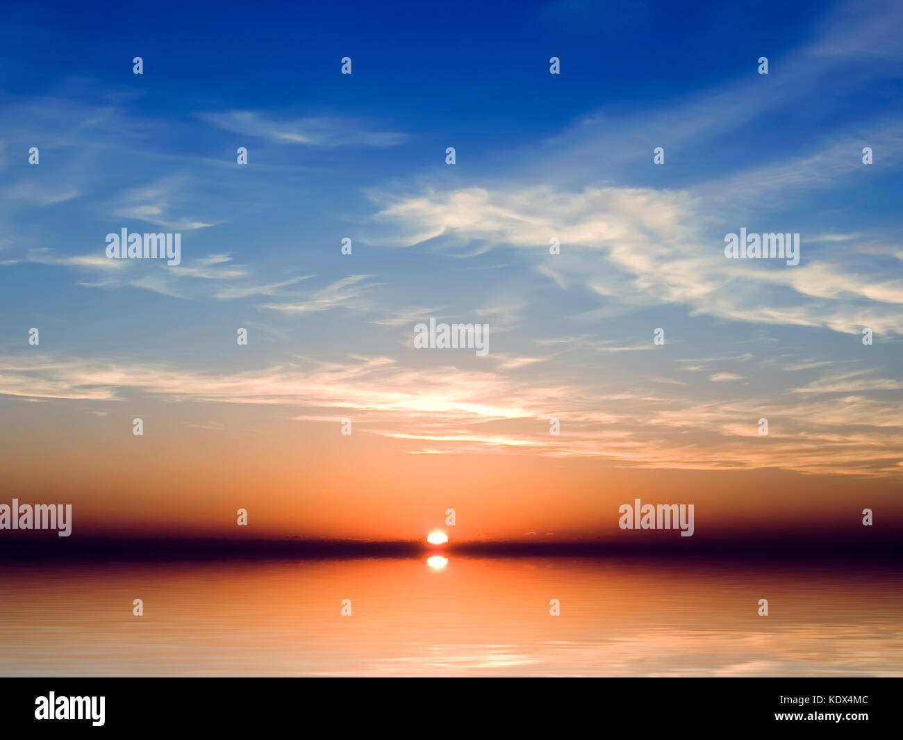 The beautiful twilight colours during a winter Mediterranean sunset ...