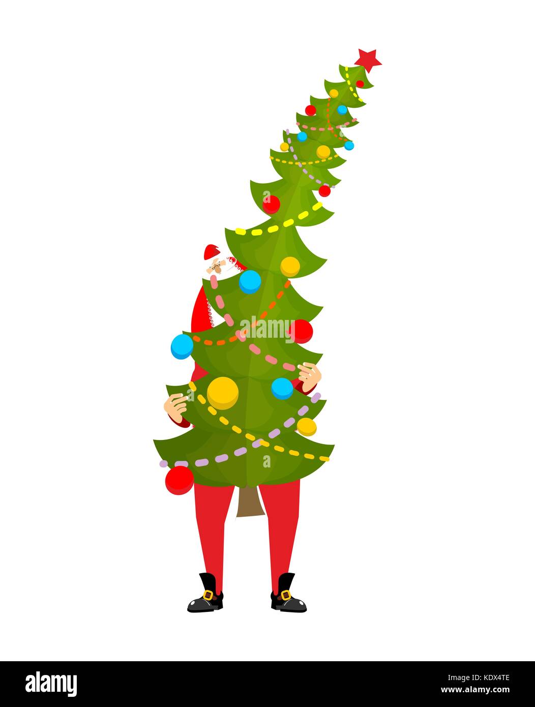 Large outdoor christmas tree Stock Vector Images - Alamy