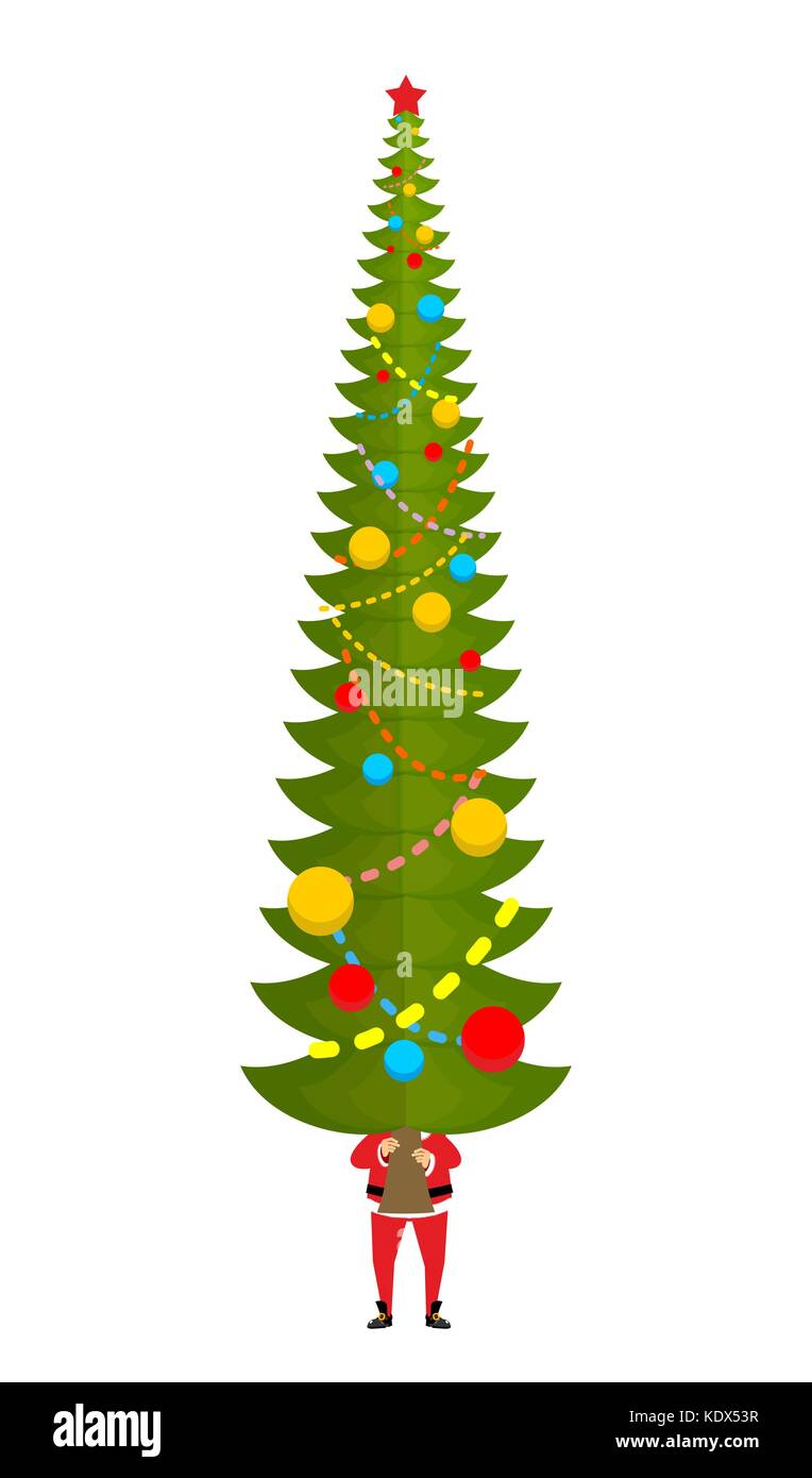 Large outdoor christmas tree Stock Vector Images - Alamy