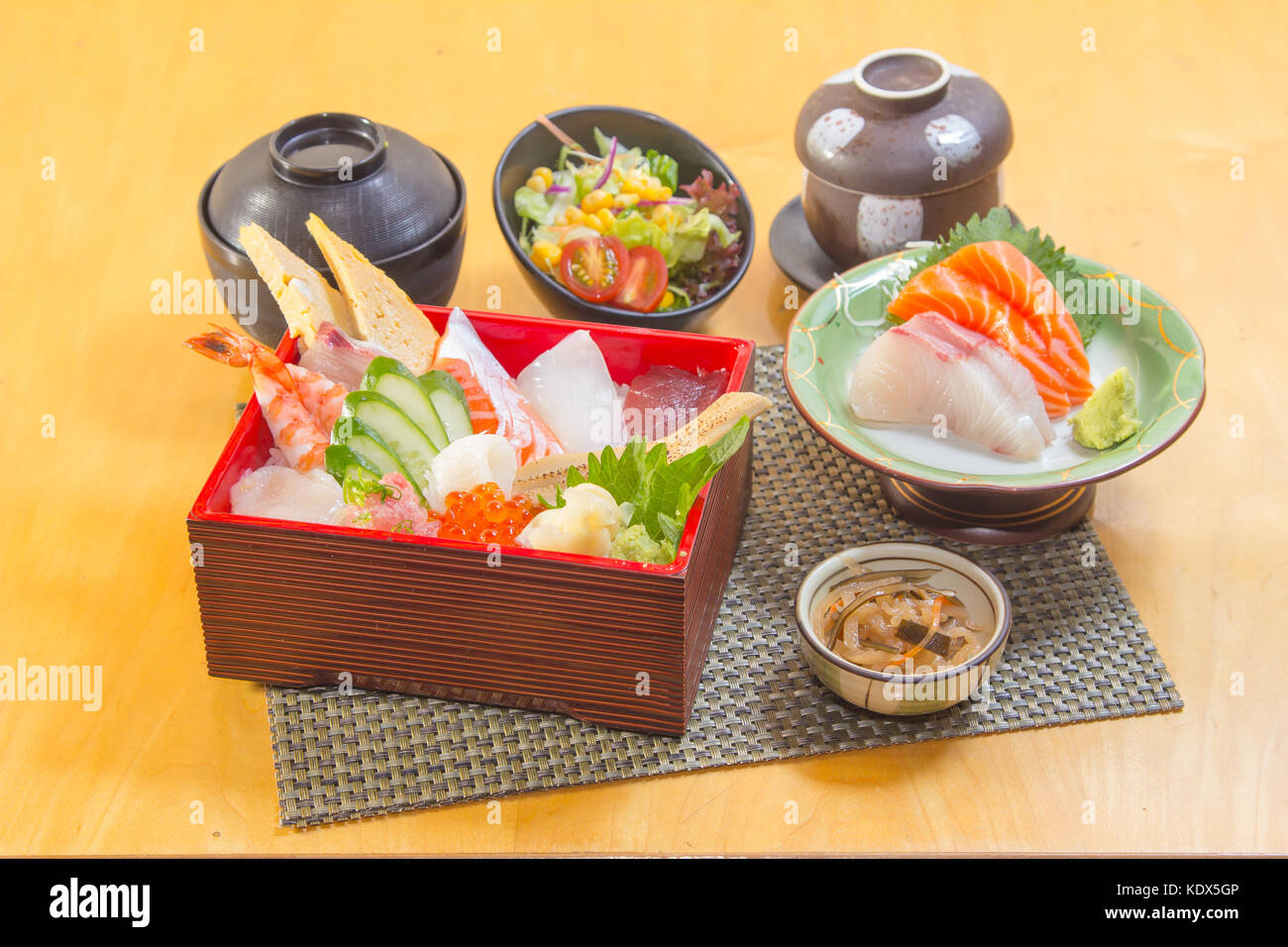japanese set meal Stock Photo - Alamy