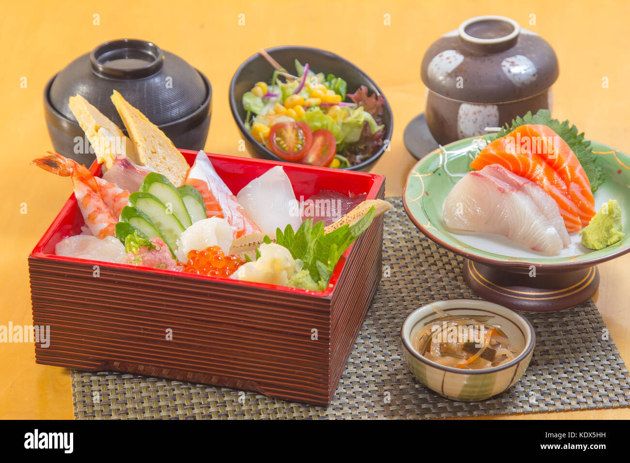 japanese set meal Stock Photo - Alamy