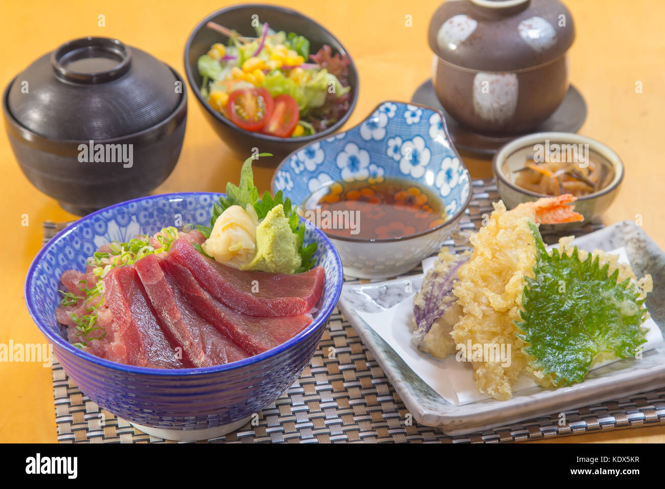 japanese set meal Stock Photo - Alamy