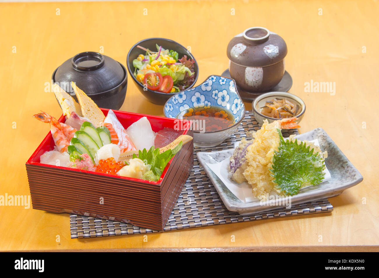japanese set meal Stock Photo - Alamy