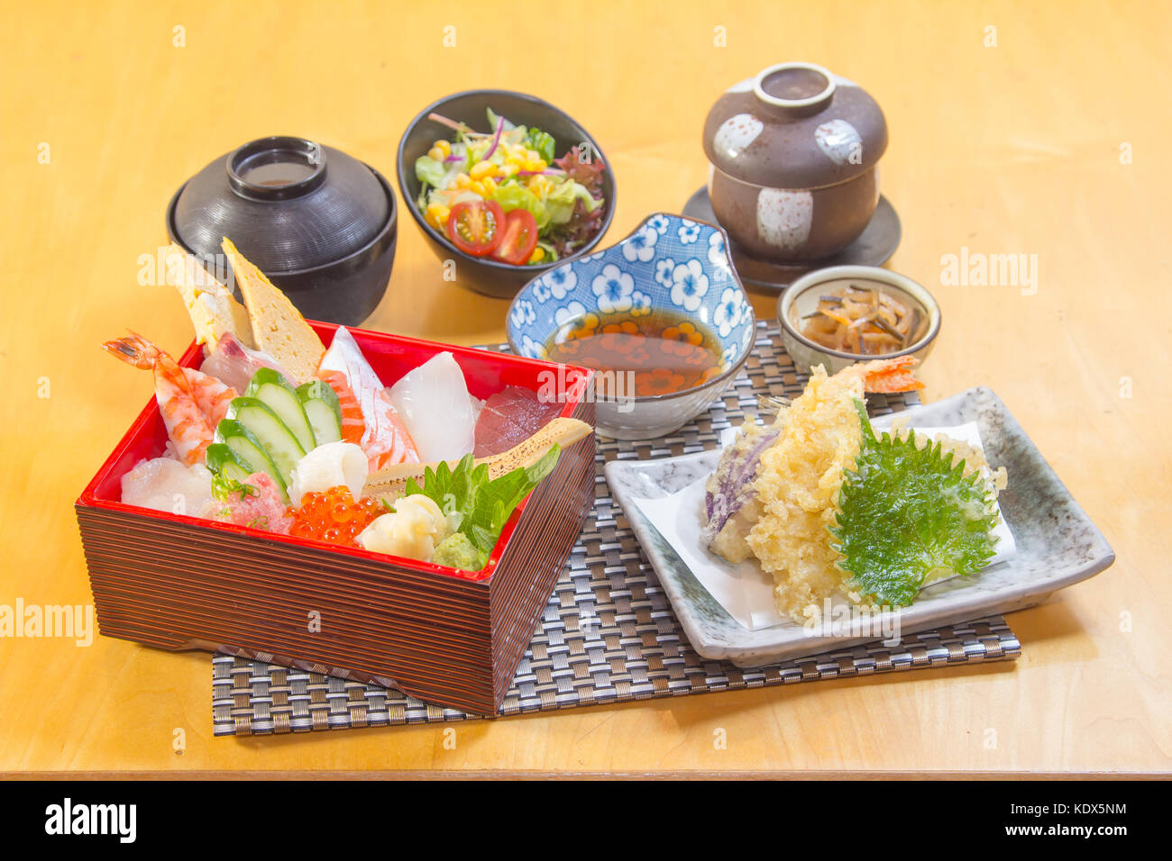 japanese set meal Stock Photo - Alamy