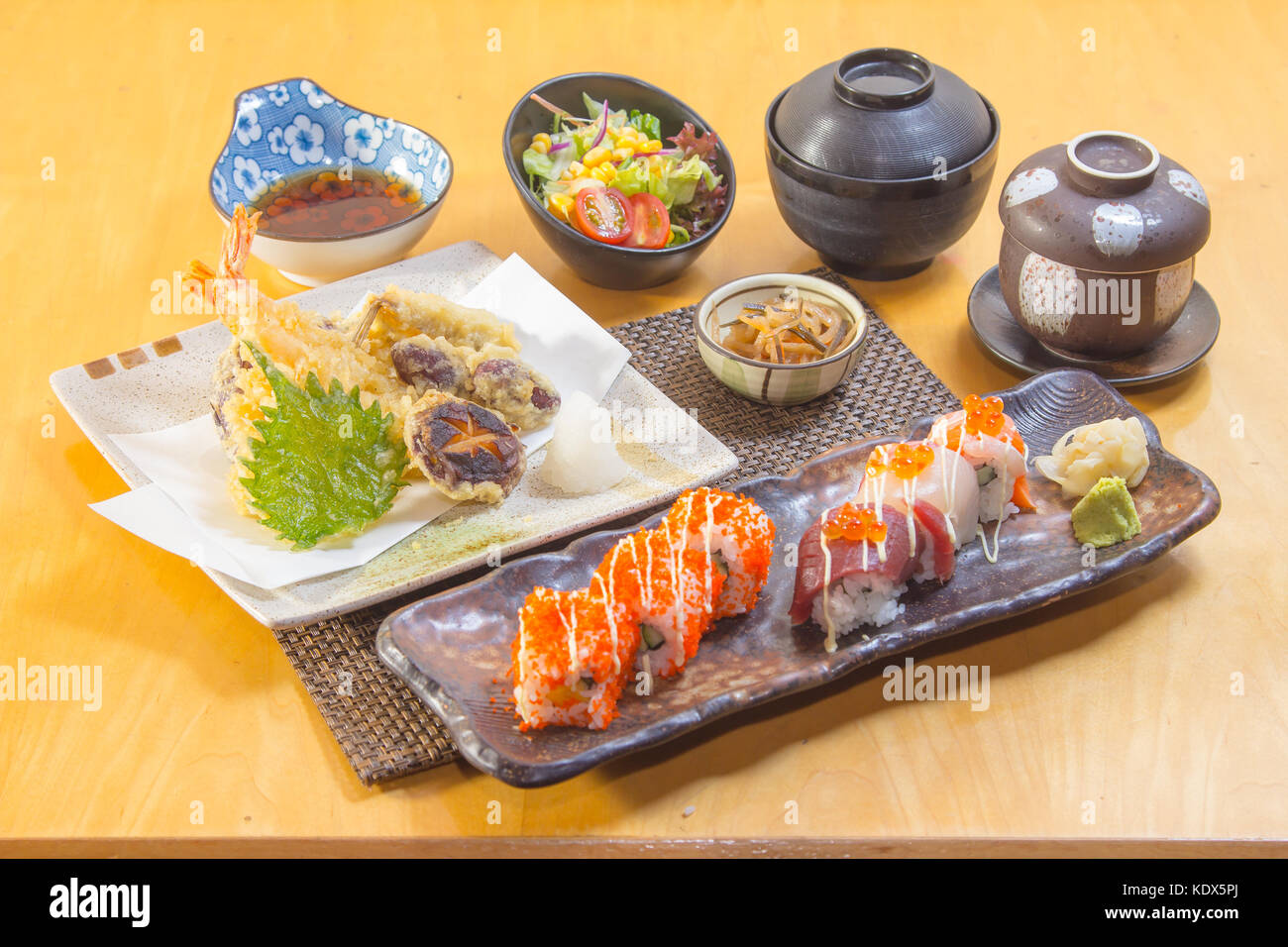 japanese set meal Stock Photo - Alamy