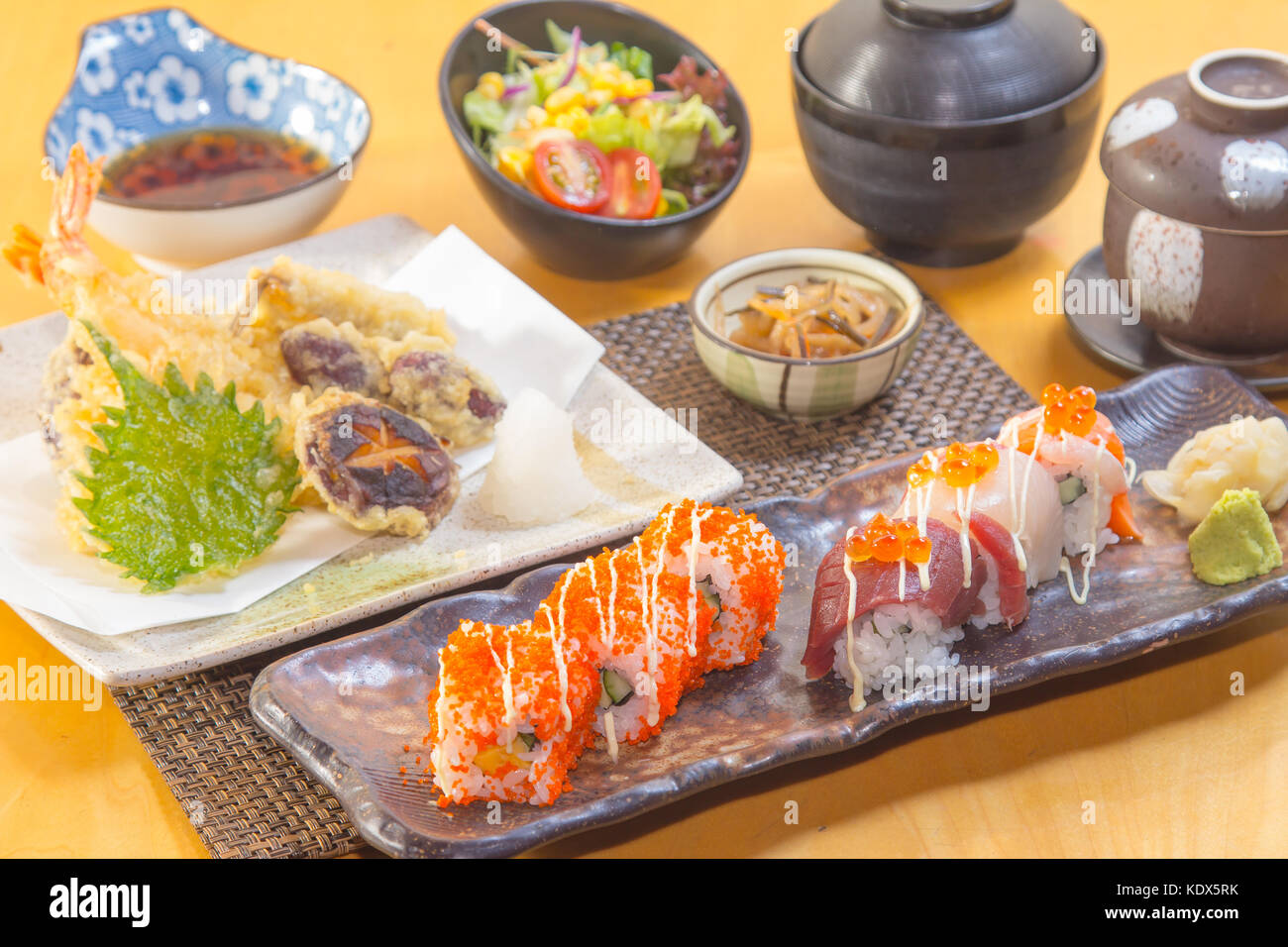 japanese set meal Stock Photo - Alamy