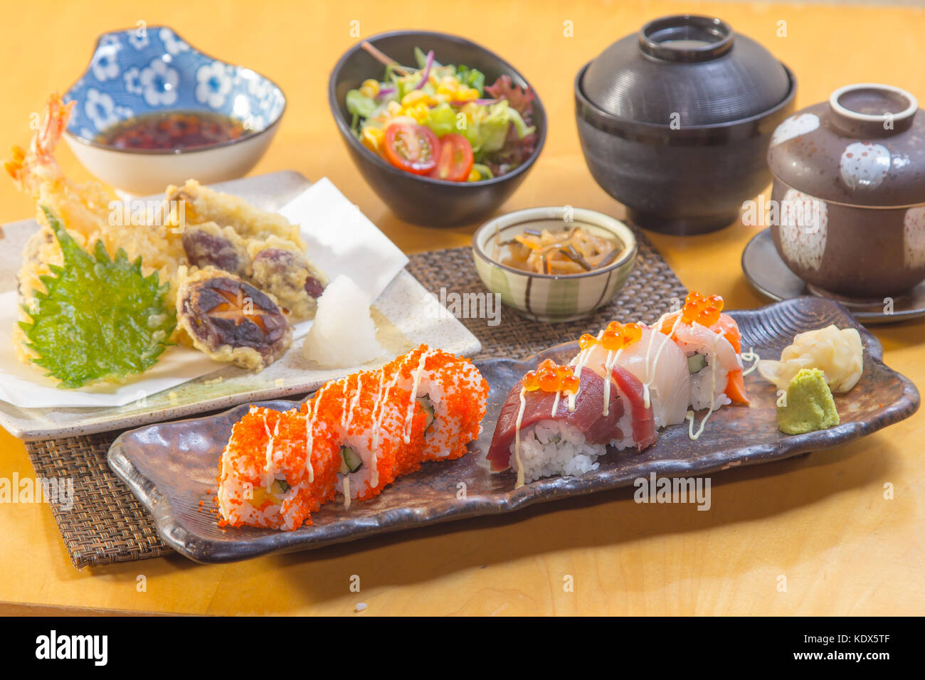 japanese set meal Stock Photo - Alamy