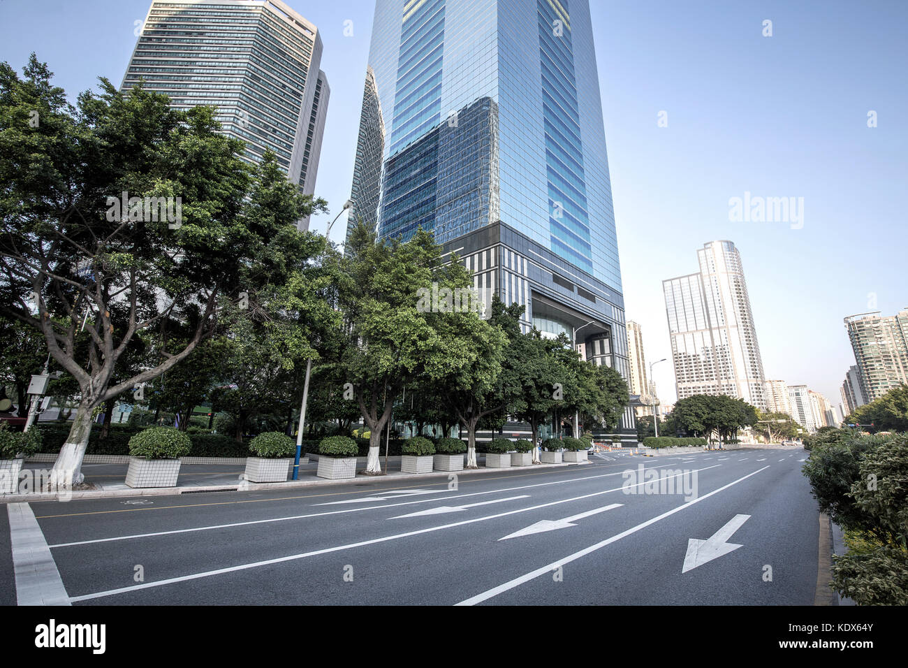 Road in the city Stock Photo - Alamy