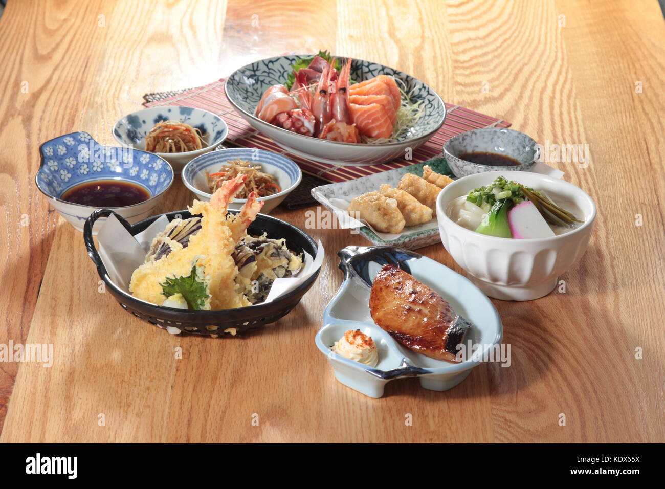 japanese set meal Stock Photo - Alamy
