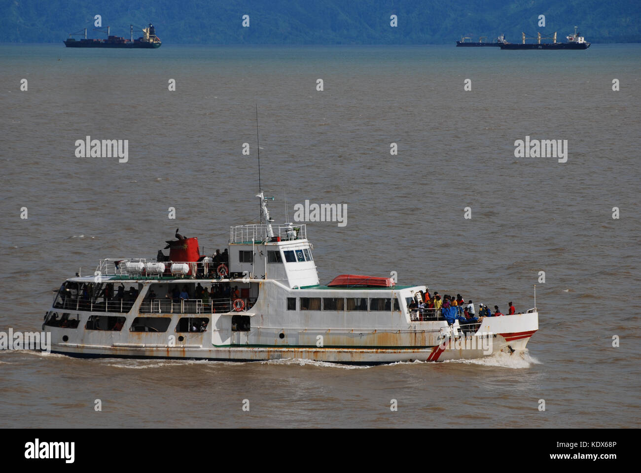 Ferry Alotau Queen Arriving Lae, Papua New Guinea Stock Photo - Alamy