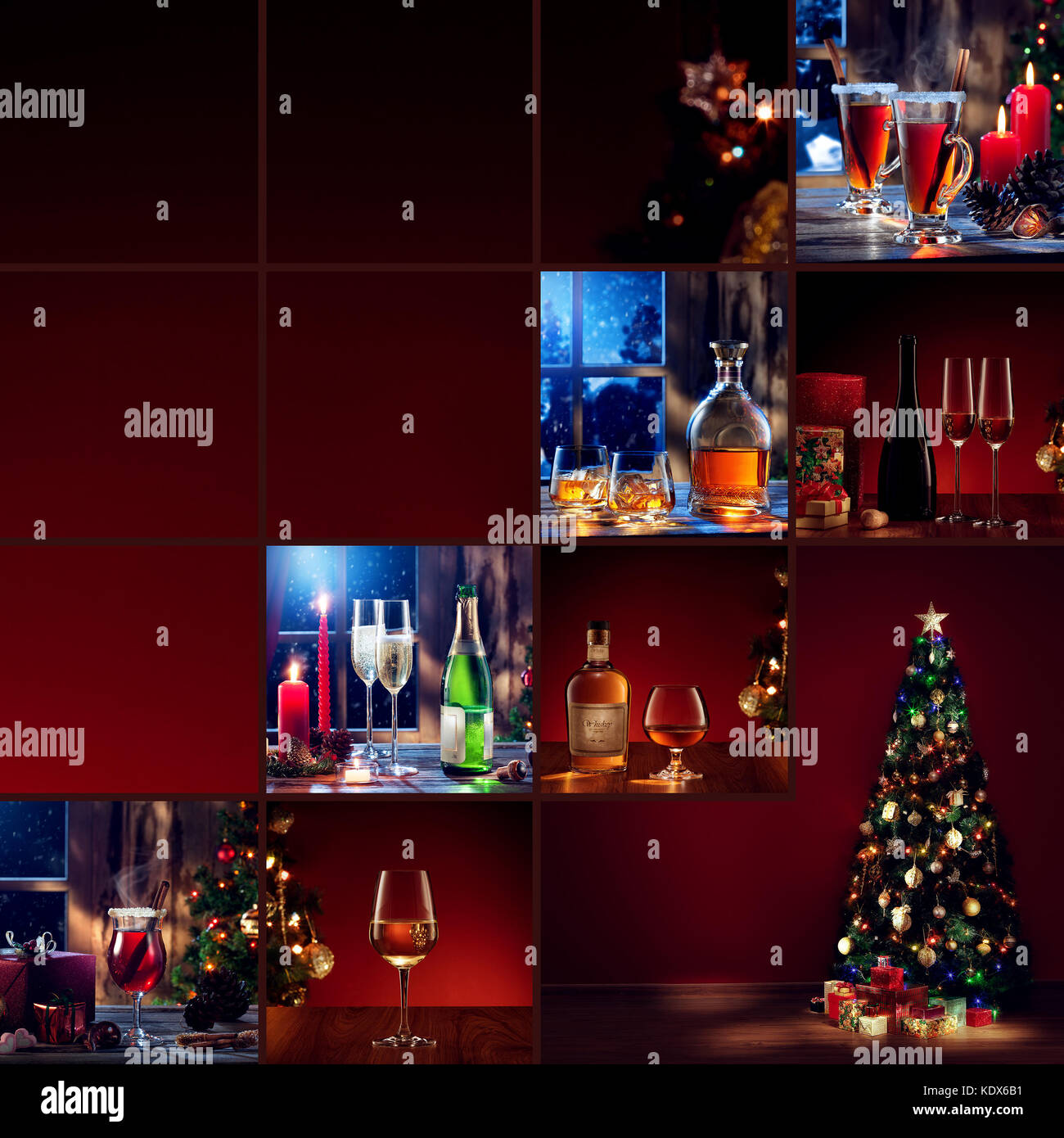 new year collage Stock Photo - Alamy