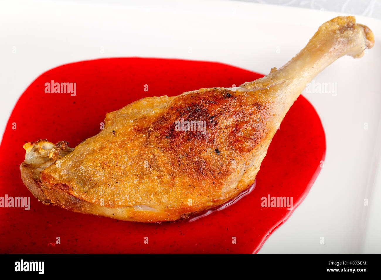 Confit duck legs with orange sauce hi-res stock photography and images ...