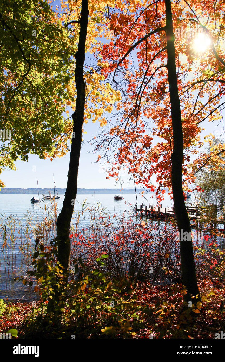 Lake - Bavarian landscape Stock Photo - Alamy