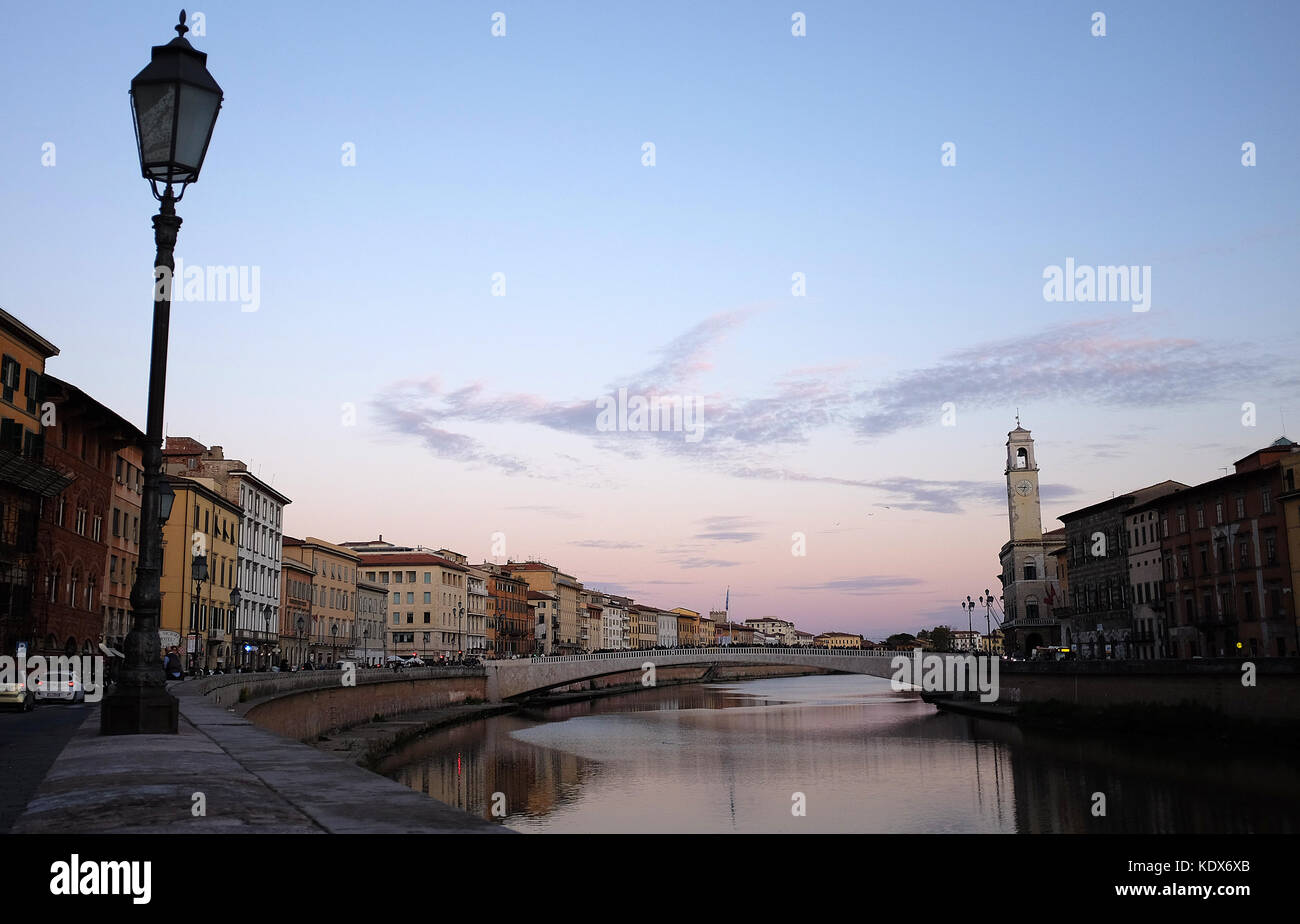 The streets of Pisa in the tuscany region of Italy Stock Photo - Alamy
