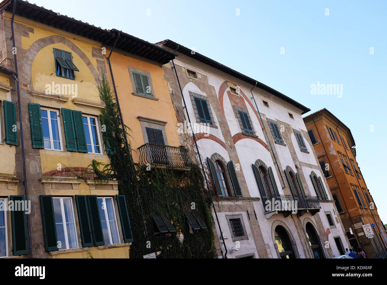 The streets of Pisa in the tuscany region of Italy Stock Photo - Alamy