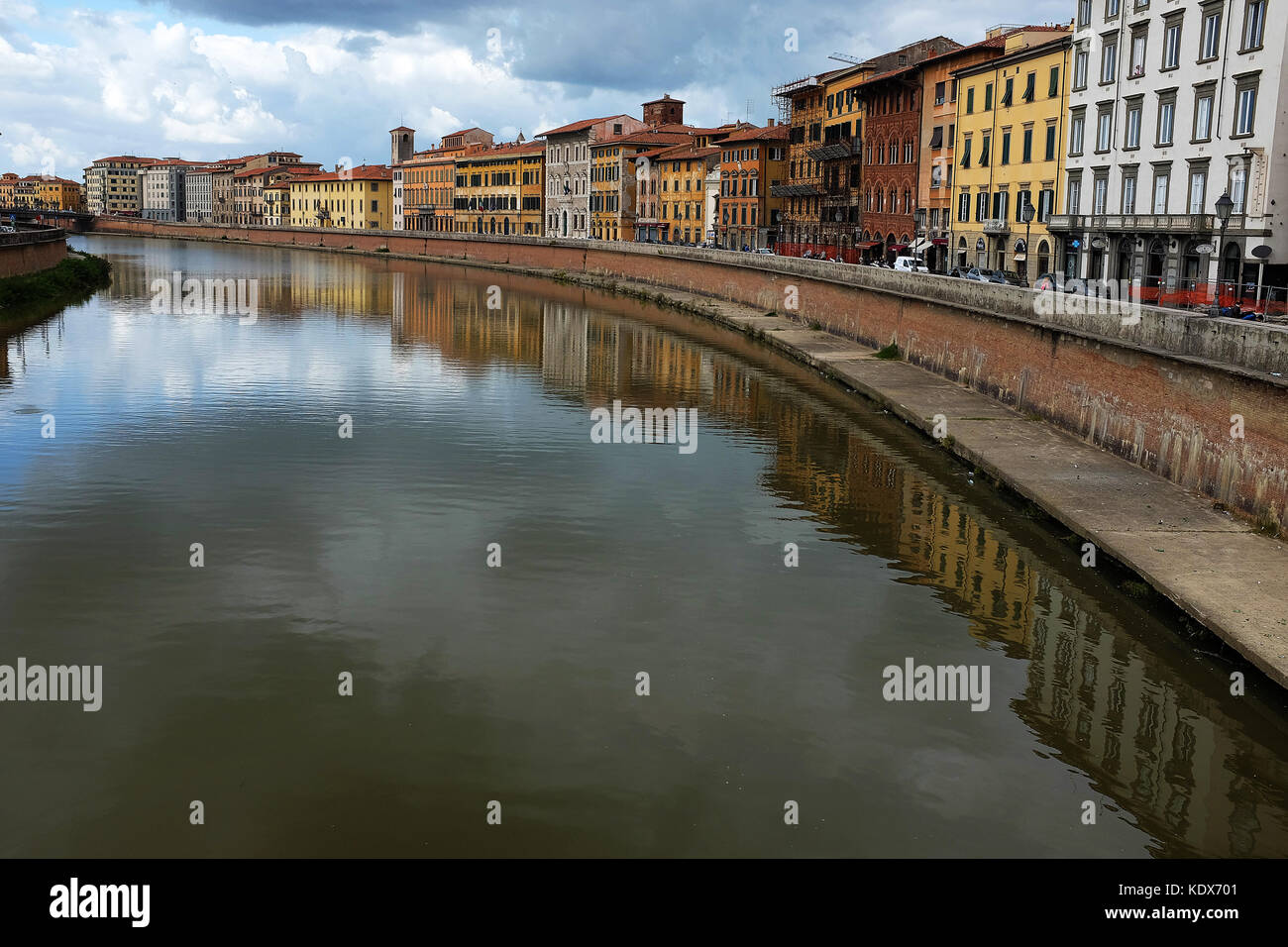 The popular tourist landmark the leaning tower of Pisa in the Tuscany ...