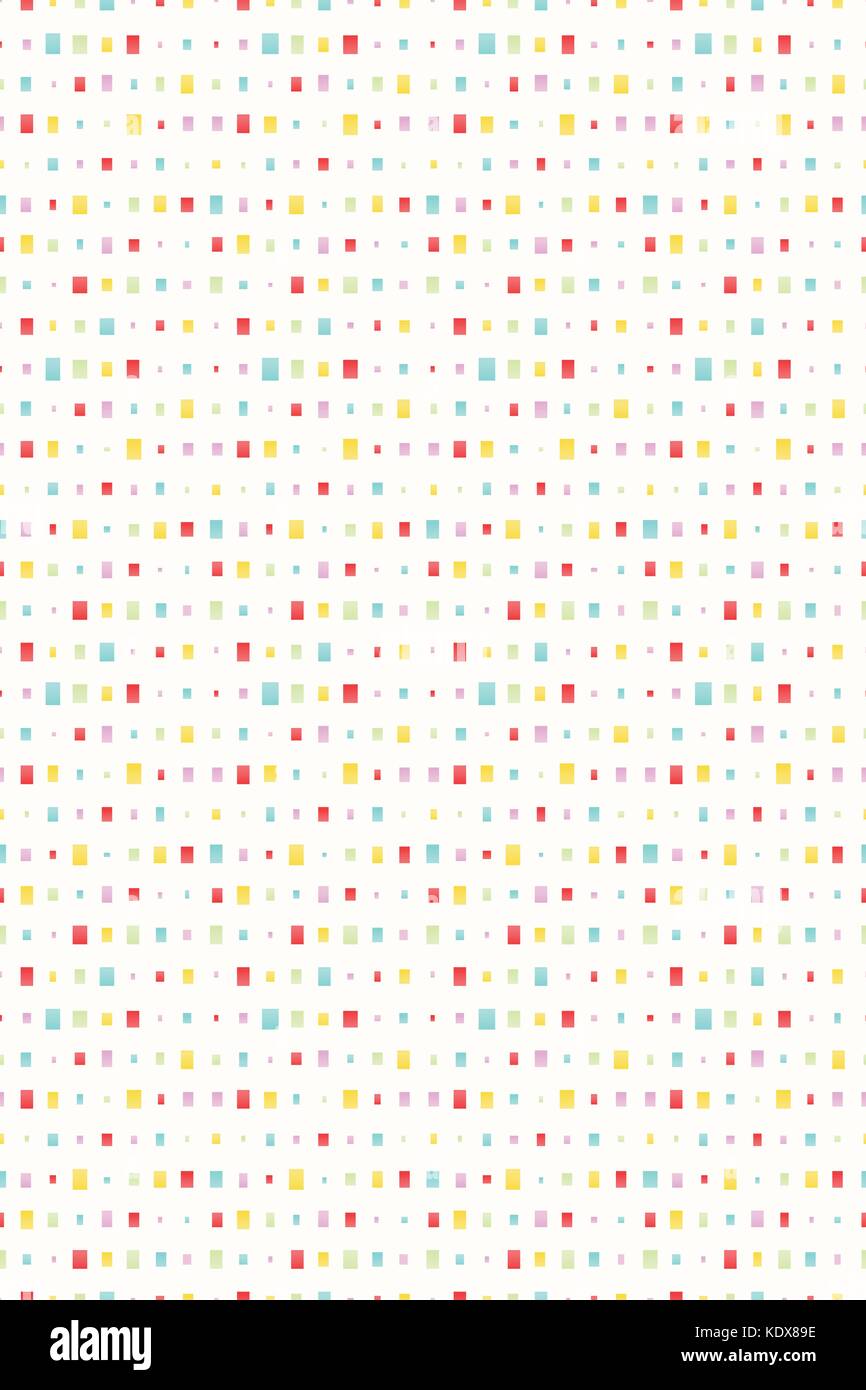 seamless pattern with colorful rectangles over white backdrop. vector ...