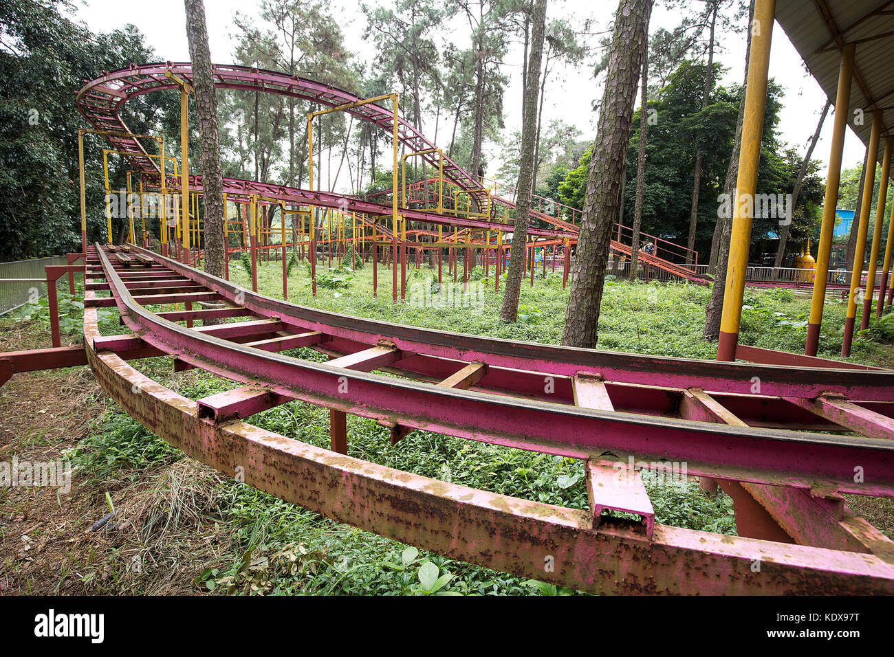 Old roller coaster Stock Photo - Alamy