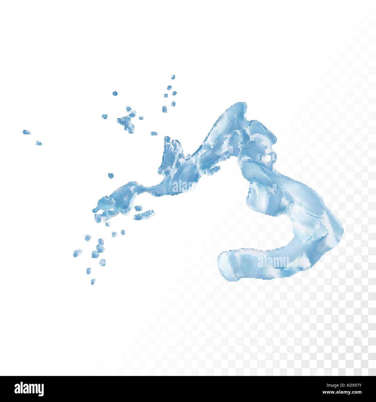 Water splash on transparent background Stock Vector Image & Art - Alamy