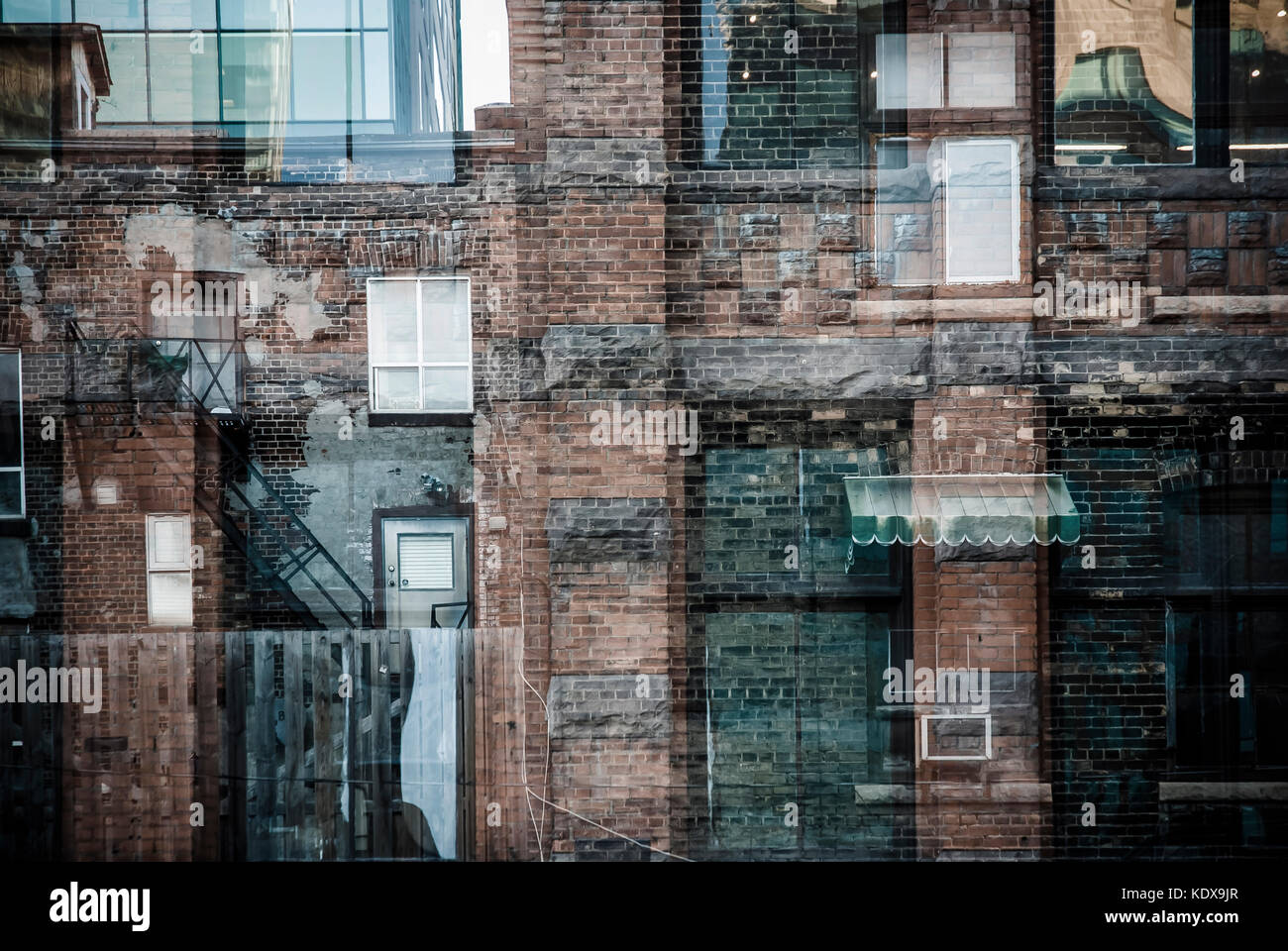 Multi-exposure image of building facades Stock Photo - Alamy