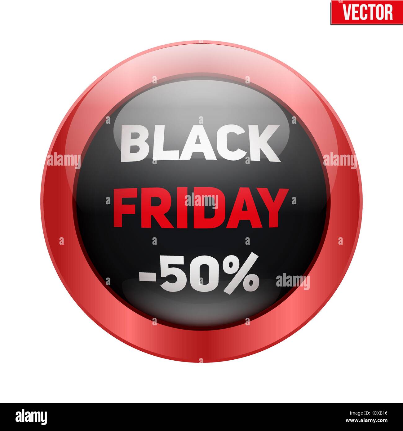 Black friday button Stock Vector Images - Alamy