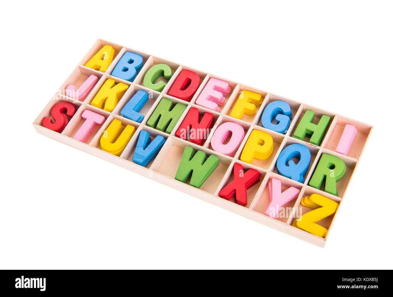 colorful Wooden alphabet blocks with letters Stock Photo - Alamy