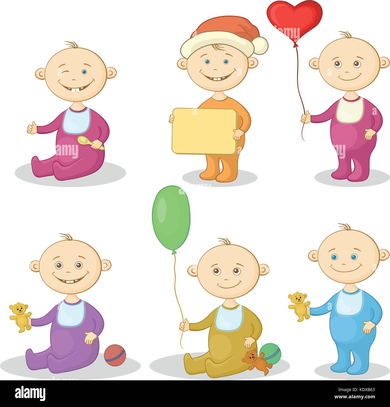 Cartoon children with toys Stock Vector Image & Art - Alamy