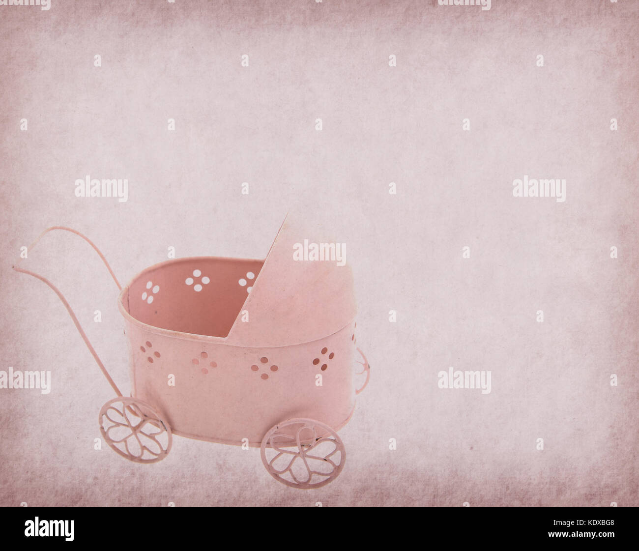 Vintage buggy on old paper background Stock Photo - Alamy