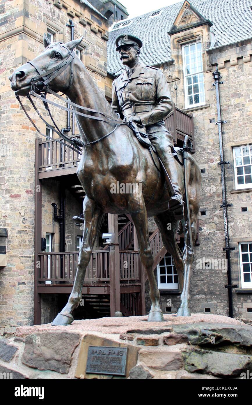 The Earl Haig Memorial is a bronze equestrian statue situated within ...
