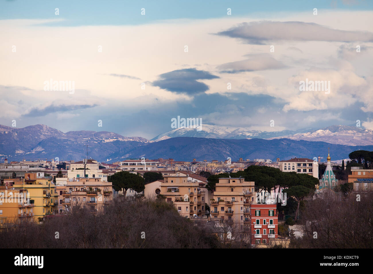rome landscape with mountains Stock Photo - Alamy