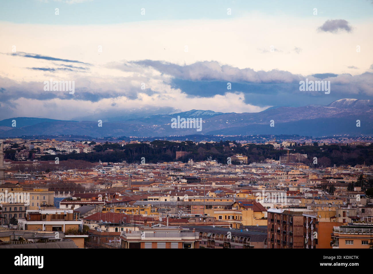 rome landscape with mountains Stock Photo - Alamy