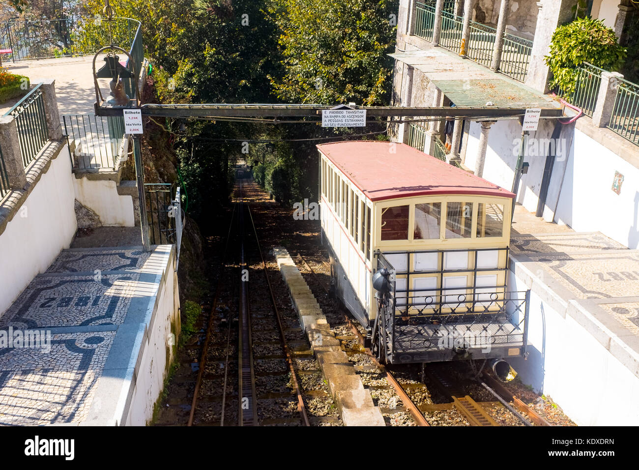 funicular tram of Monastery of Bom Jesus,Braga,Portugal Stock Photo - Alamy