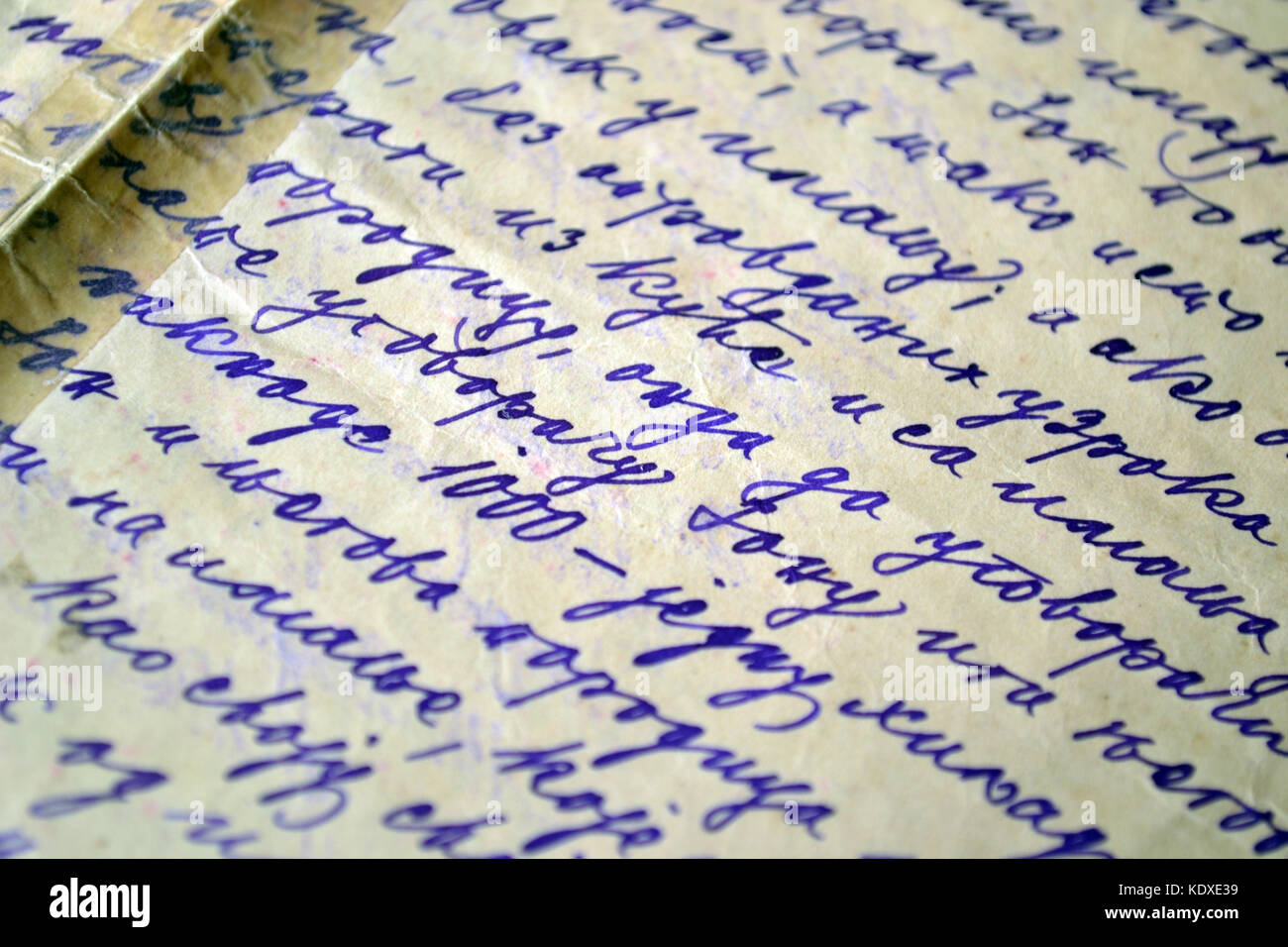 Old handwritten documents written on old paper Stock Photo - Alamy