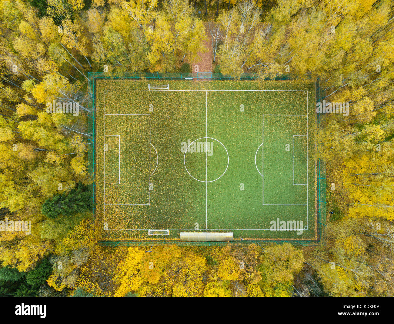Aerial View Of Soccer Pitches In Field Stock Photo - Alamy F3A