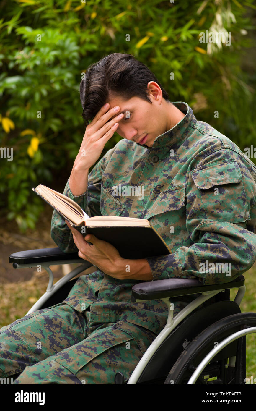 Male Soldier Sitting In Chair High Resolution Stock Photography and ...