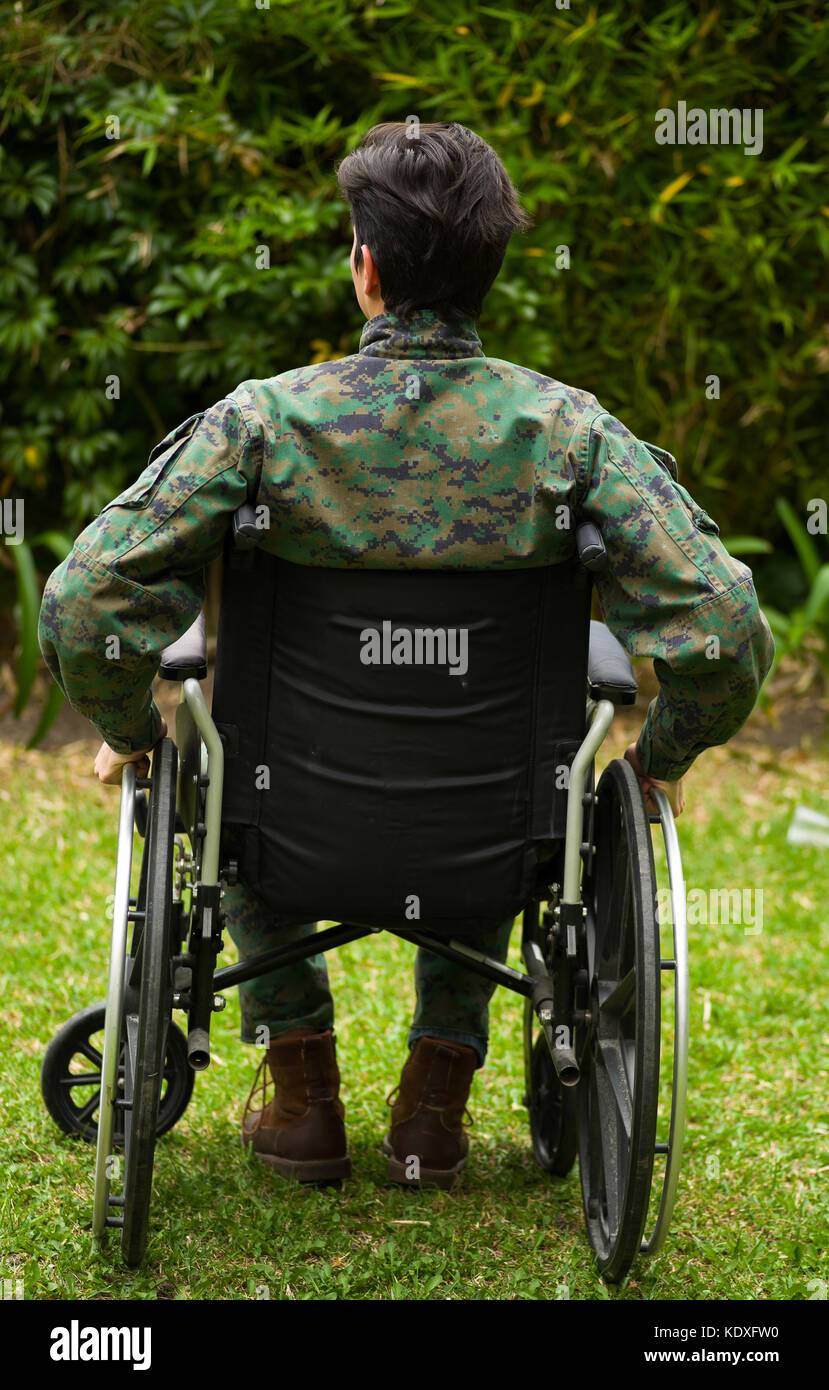 Male Soldier Sitting In Chair High Resolution Stock Photography and ...