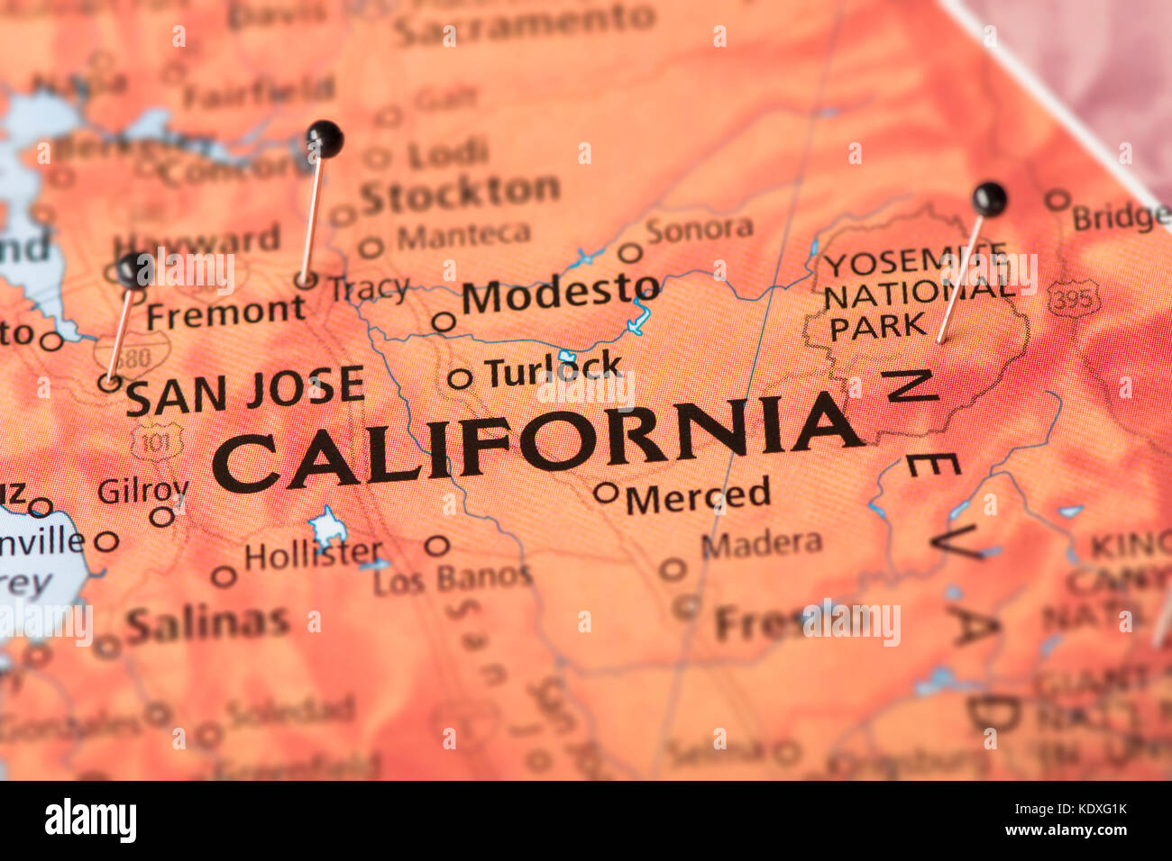 Atlas pins hi-res stock photography and images - Alamy