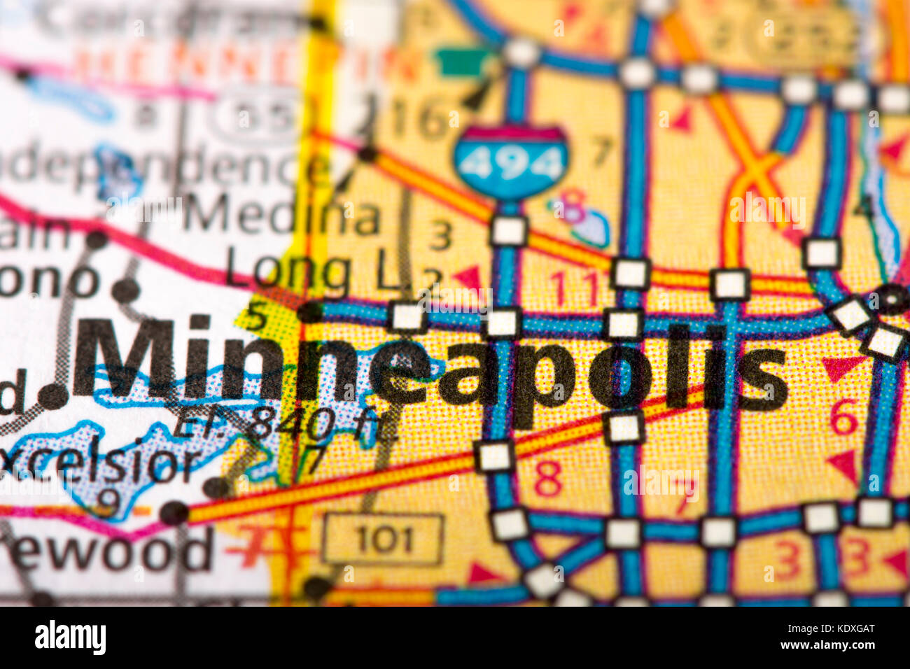Political map of minnesota hi-res stock photography and images - Alamy