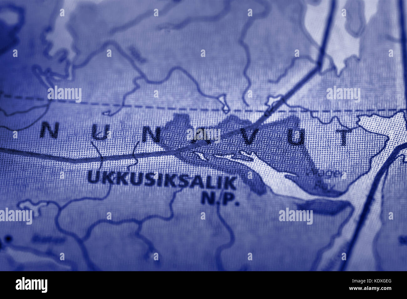 Nunavut canada map hi-res stock photography and images - Alamy