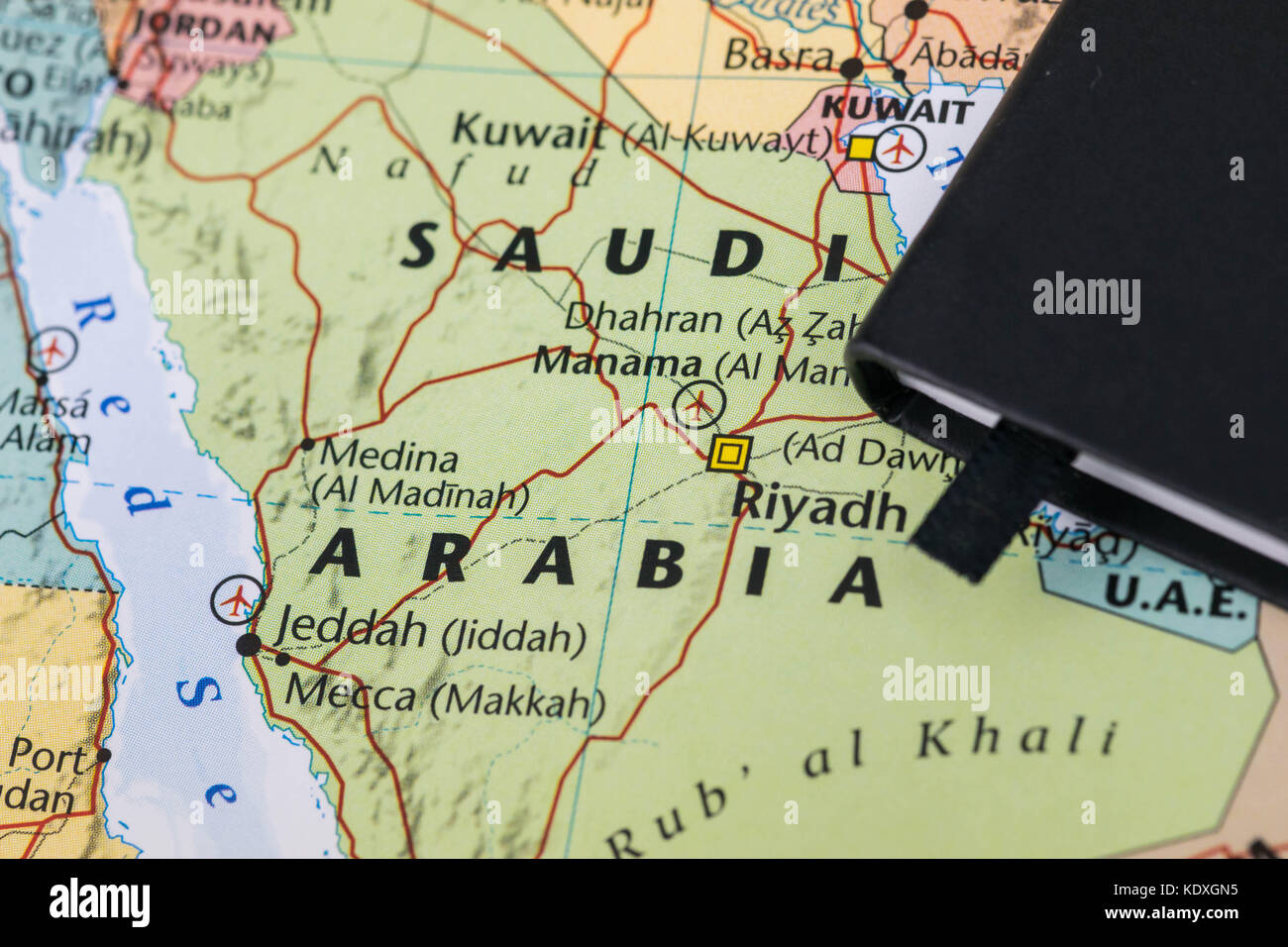 Ksa map hi-res stock photography and images - Alamy