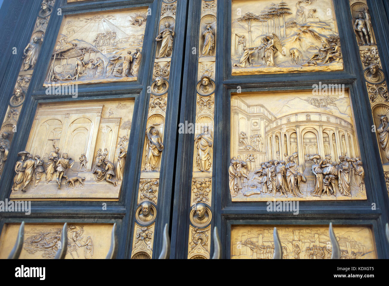 Golden doors of the florence baptistery High Resolution Stock ...