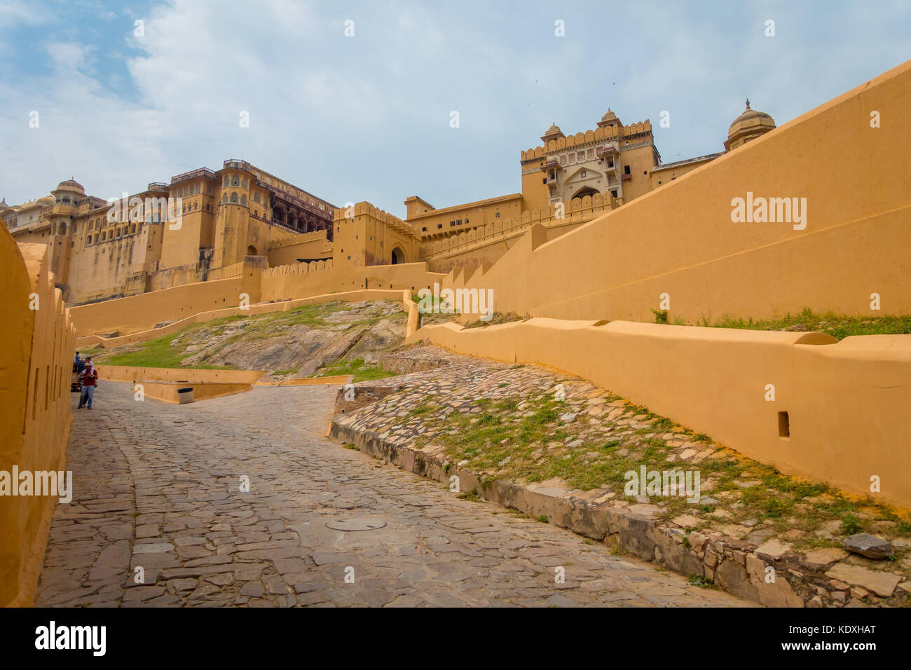 Amber, India - September 19, 2017: Unidentified people walking ...