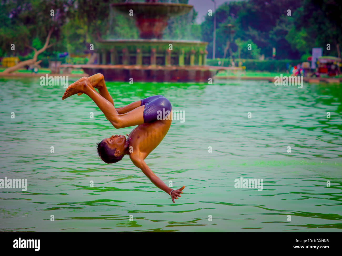 Backflip pool hi-res stock photography and images - Alamy