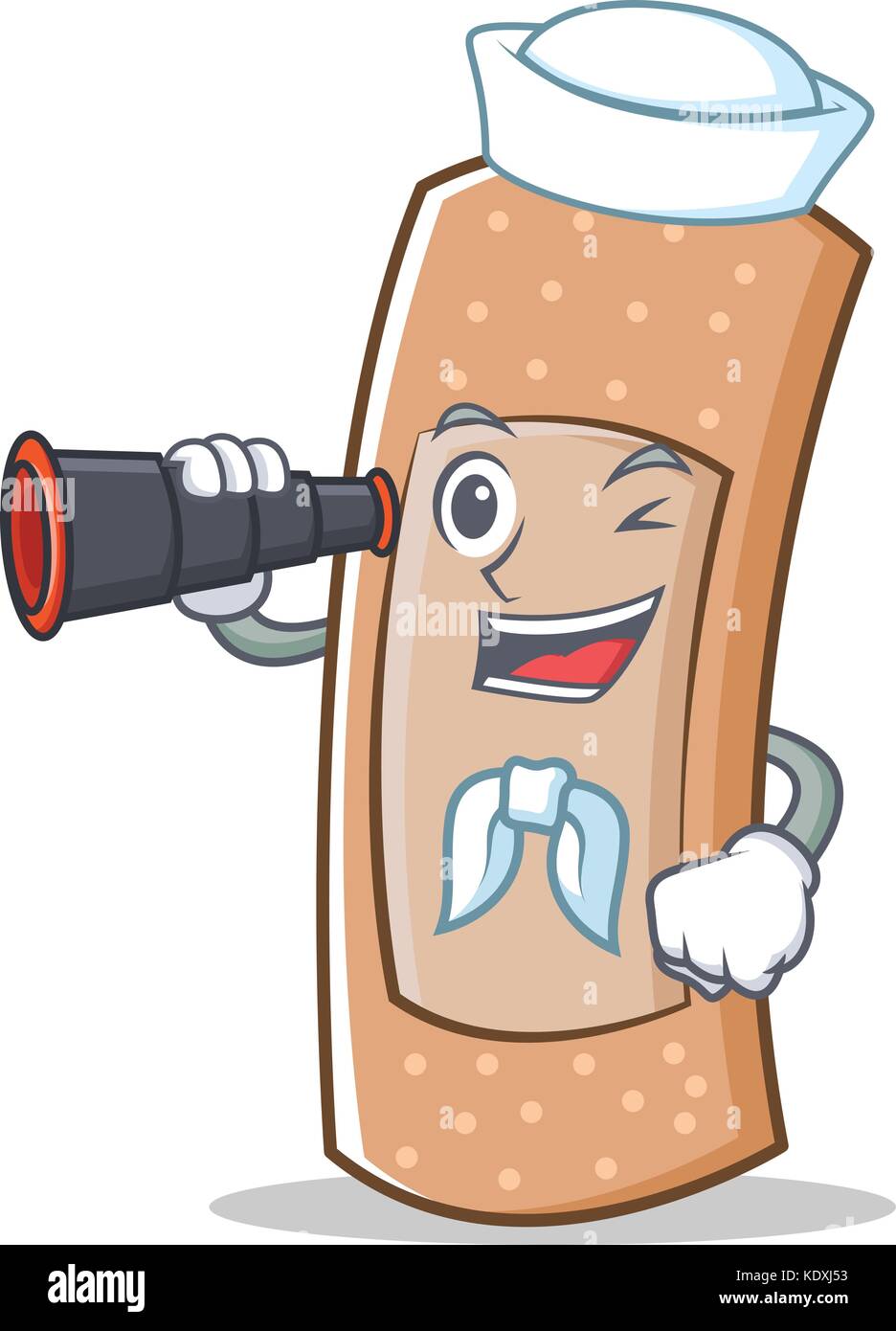 Sailor band aid character cartoon Stock Vector Image & Art - Alamy