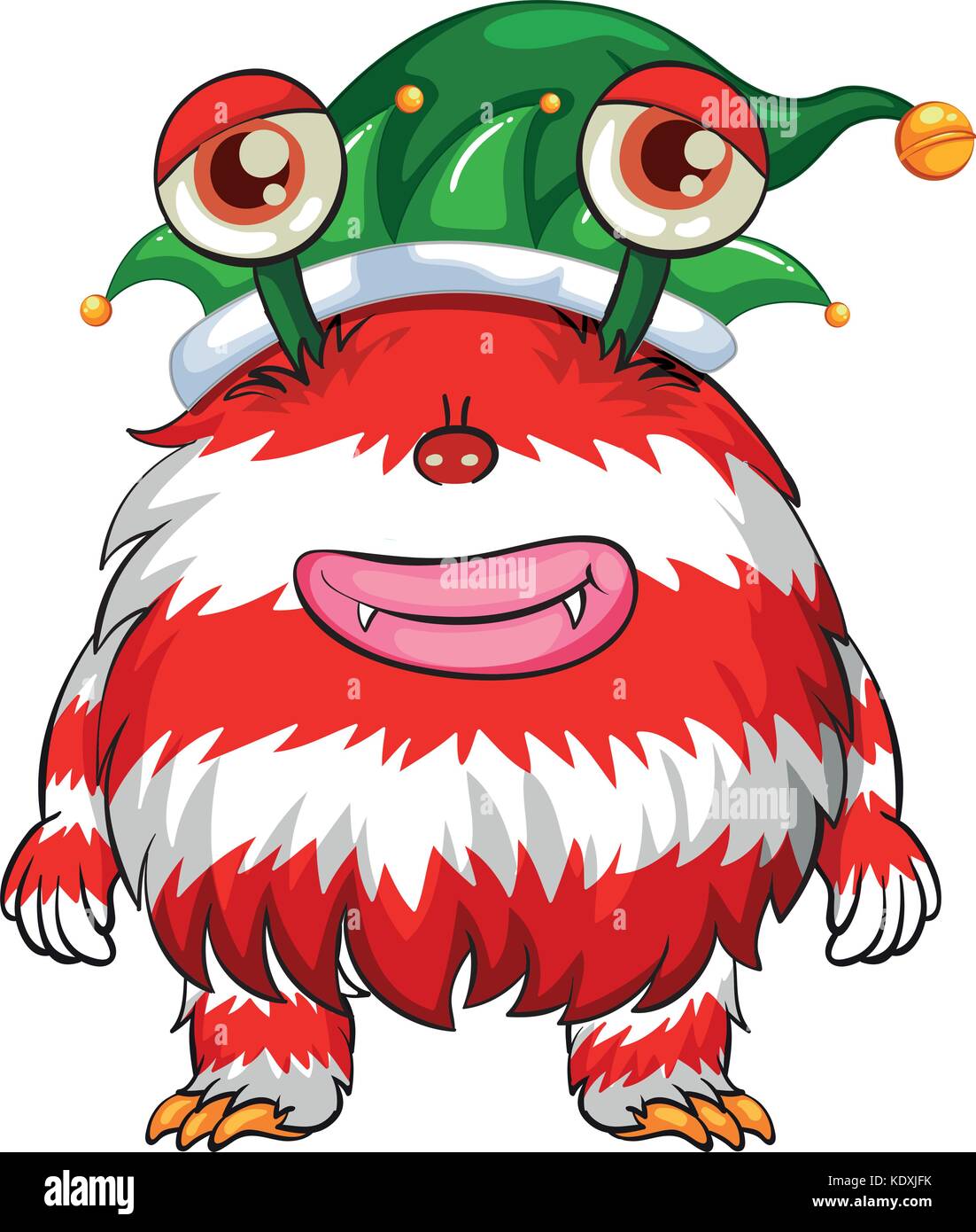 Monster Christmas Stock Vector Images - Alamy