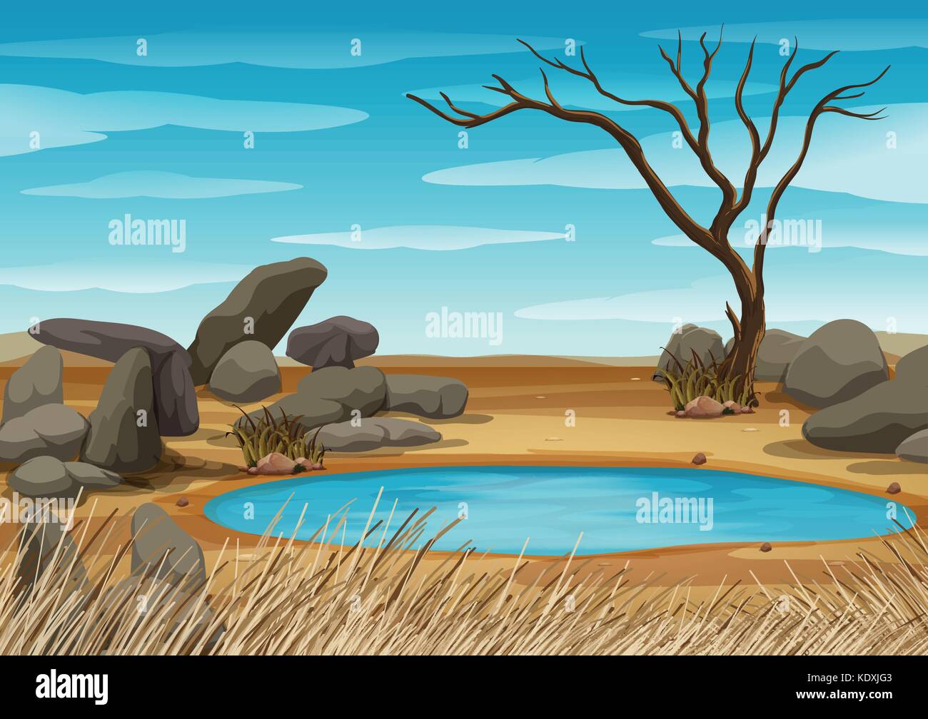 Hole in stone water Stock Vector Images - Alamy