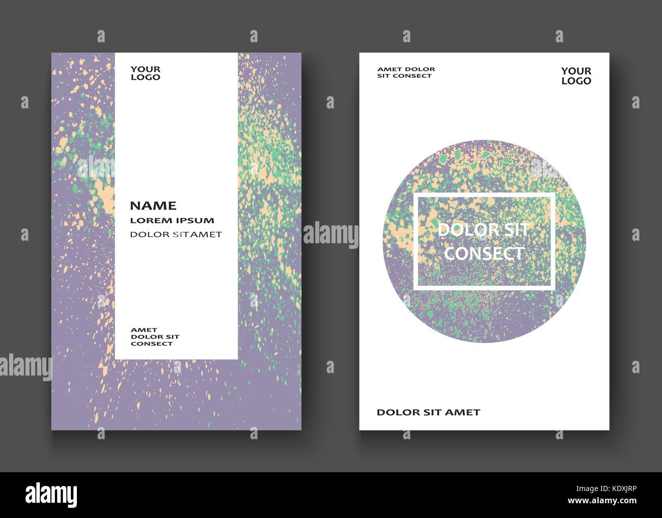 Neon light explosion paint splatter artistic cover frame design ...