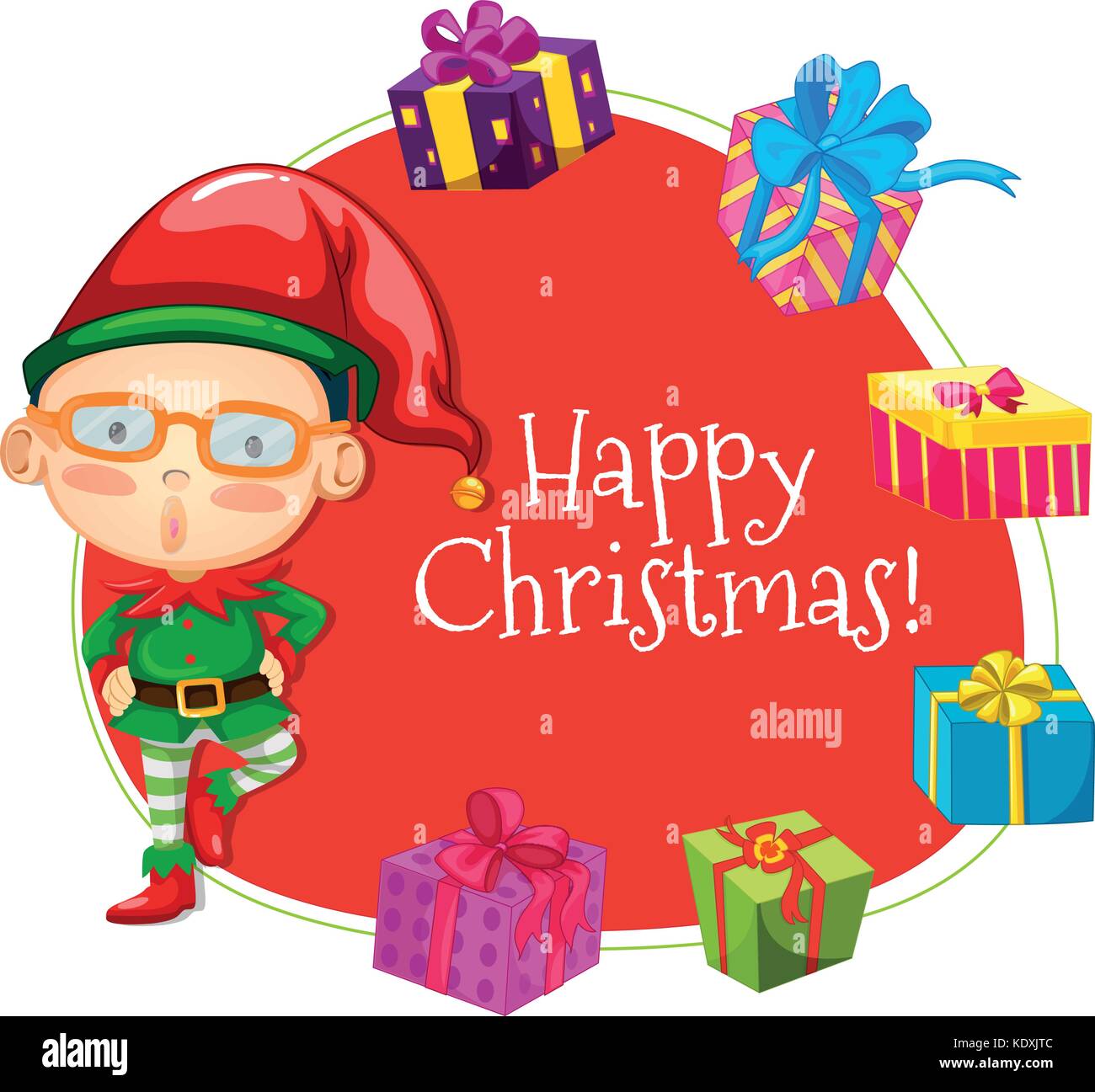Many christmas presents Stock Vector Images - Alamy