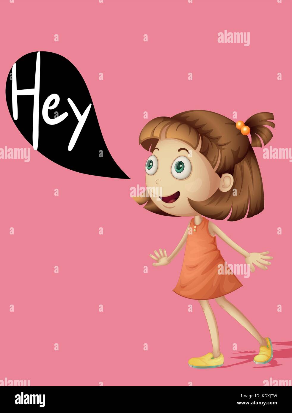 Hey girl Stock Vector Images - Alamy